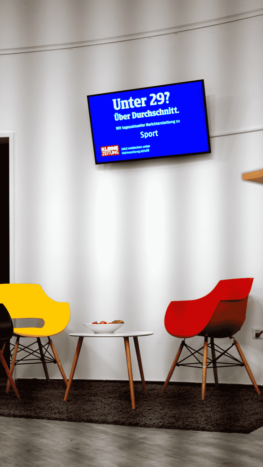 Styria Print Group News Creation with Digital Signage - easescreen